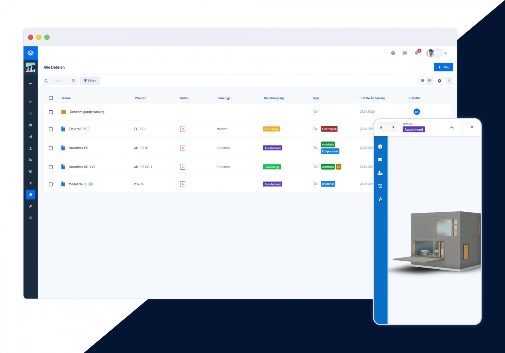 Projektraum und Planserver für die Baustelle ~ kostenlos starten ...
